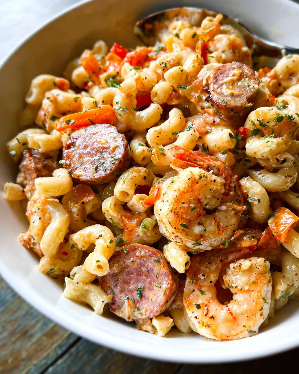 Instant Pot Cajun Sausage and Shrimp Pasta