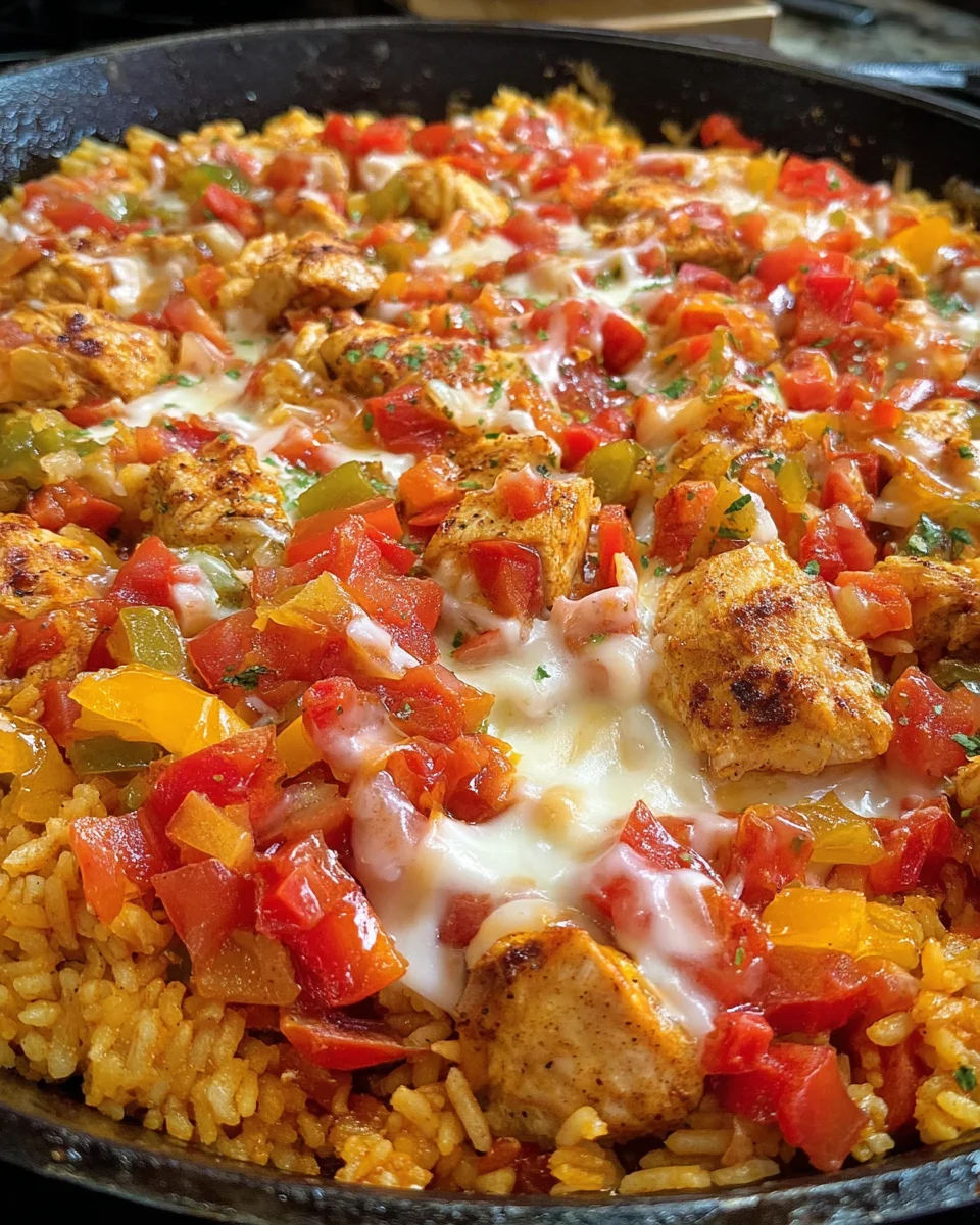 Queso Salsa Chicken & Rice