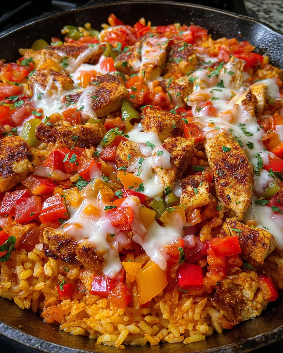 Queso Salsa Chicken & Rice